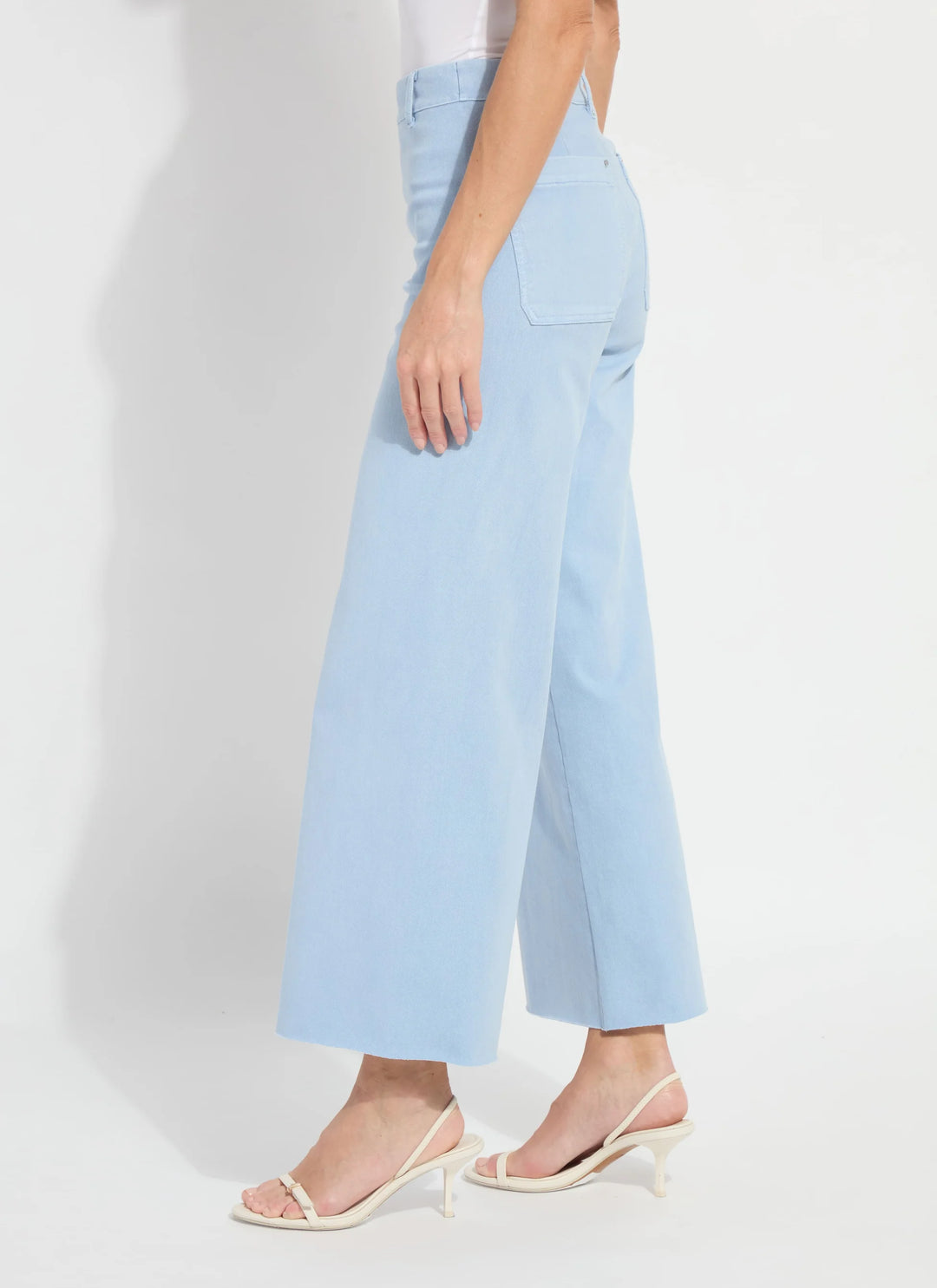 Lysse Erin Wide Leg Denim in Antique Wash Chalk Blue – Sugar & Spice