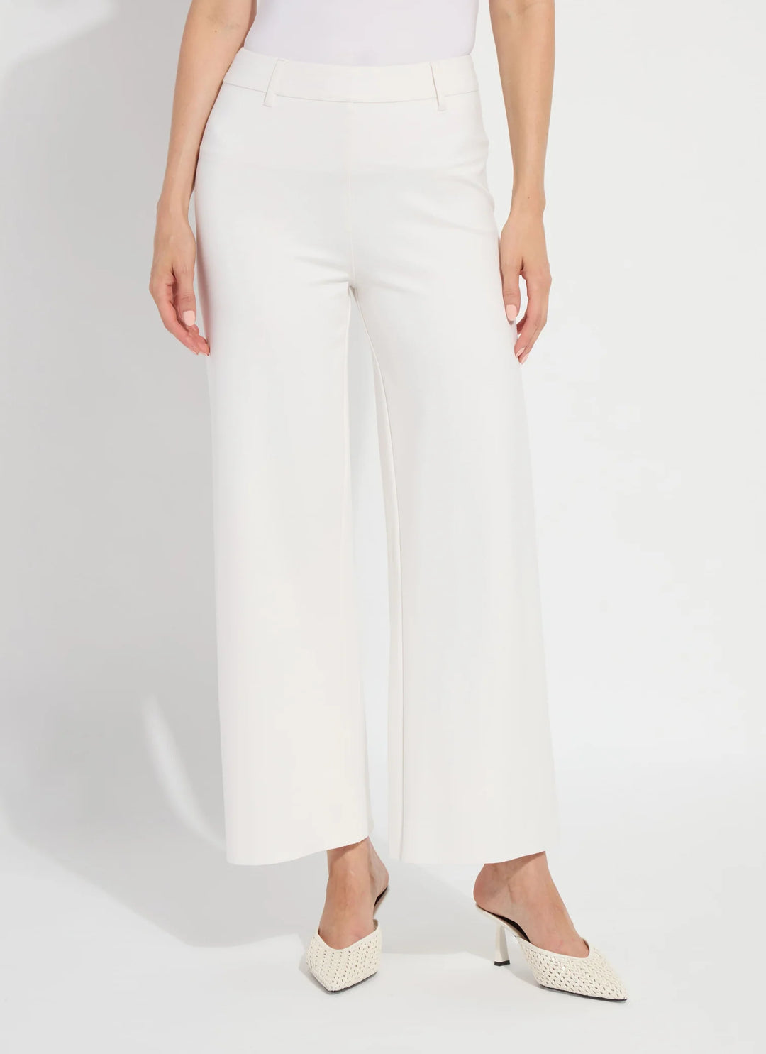 Lysse Erin Wide Leg Ponte in Chalk – Sugar & Spice