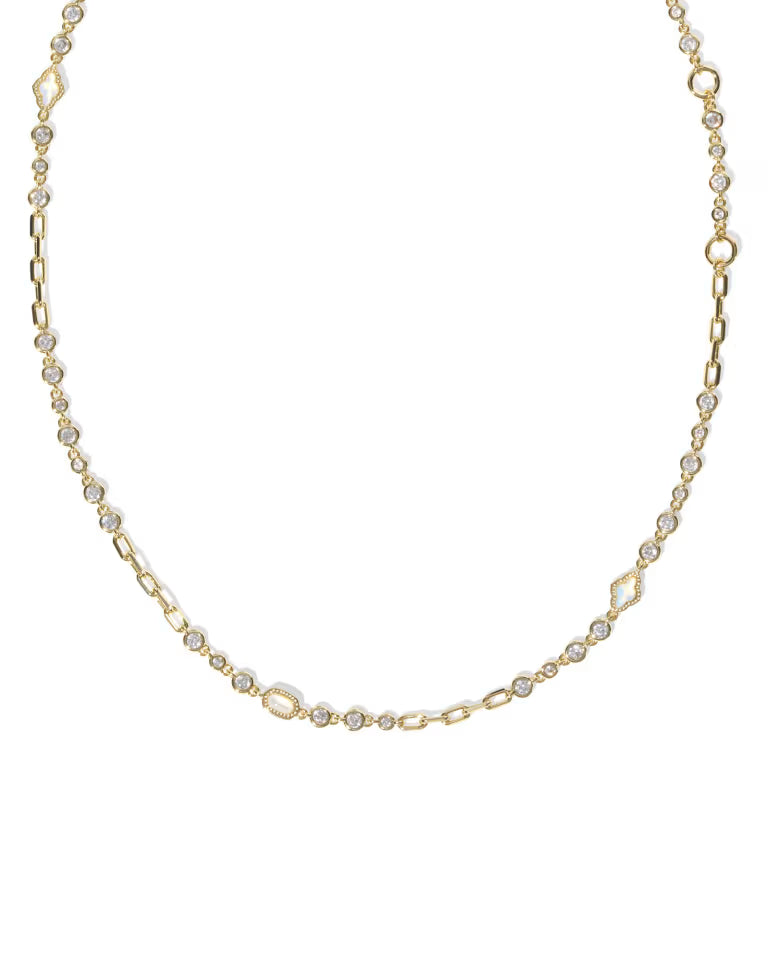 Kendra Scott Mini Elisa and Abbie Gold Convertible Strand Necklace in ...
