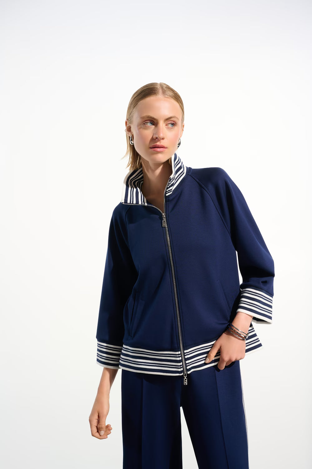 Joseph Ribkoff Casual Hip-length Jacket in Indigo – Sugar & Spice